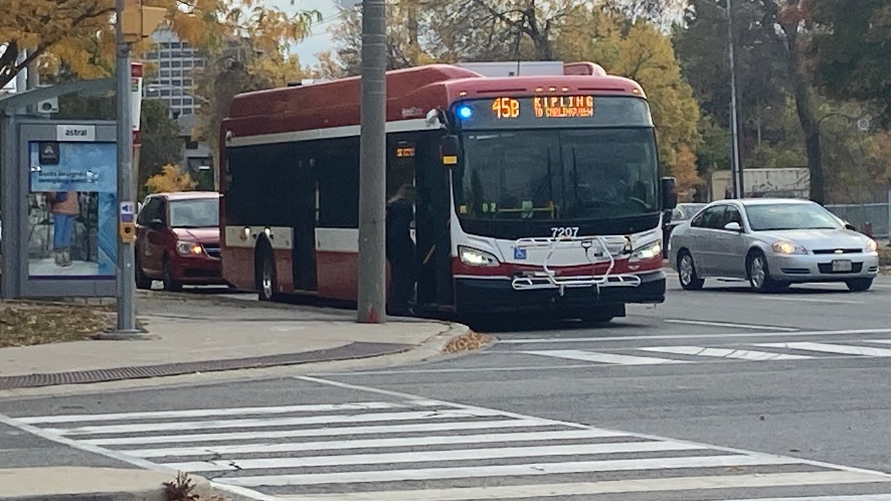 TTC Bus Ride On #7207 On The 45A Kipling - YouTube