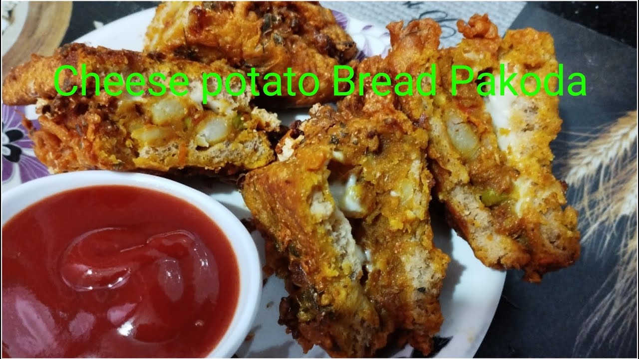 होली स्पेशल चीज आलू ब्रेड पकोड़ा||Bread pakoda with Cheese and potato ...