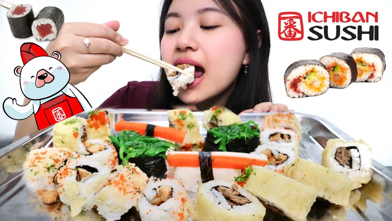 MUKBANG ICHIBAN SUSHI || MUKBANG INDONESIA - YouTube