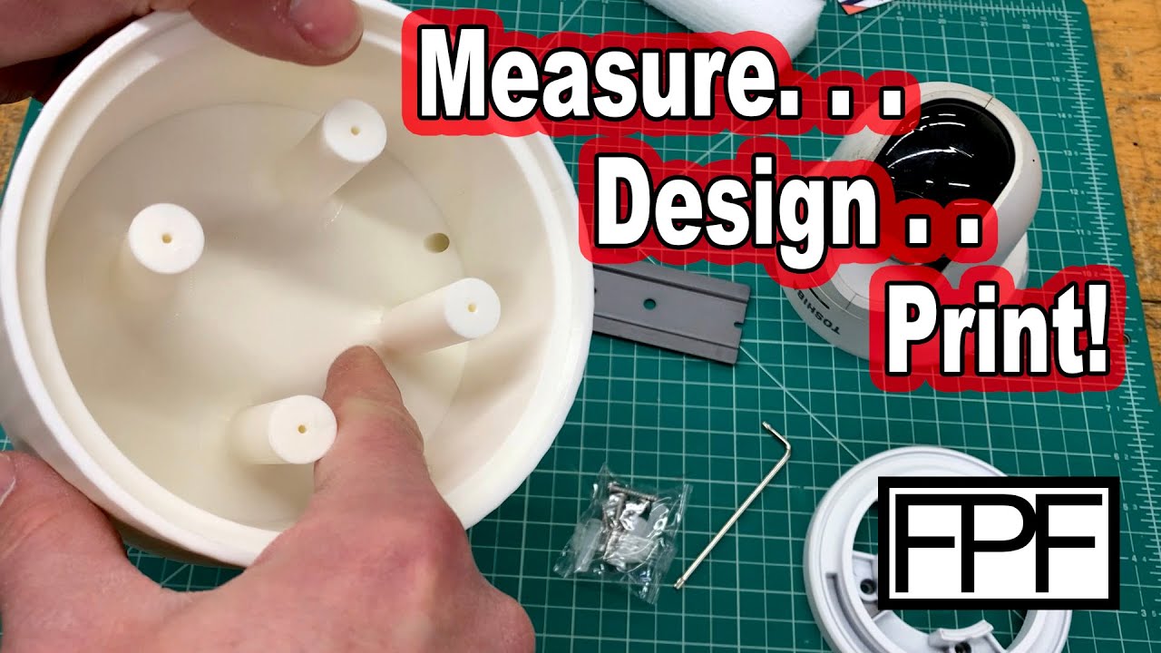3D Printed Mounting Adapter for Security Camera - YouTube