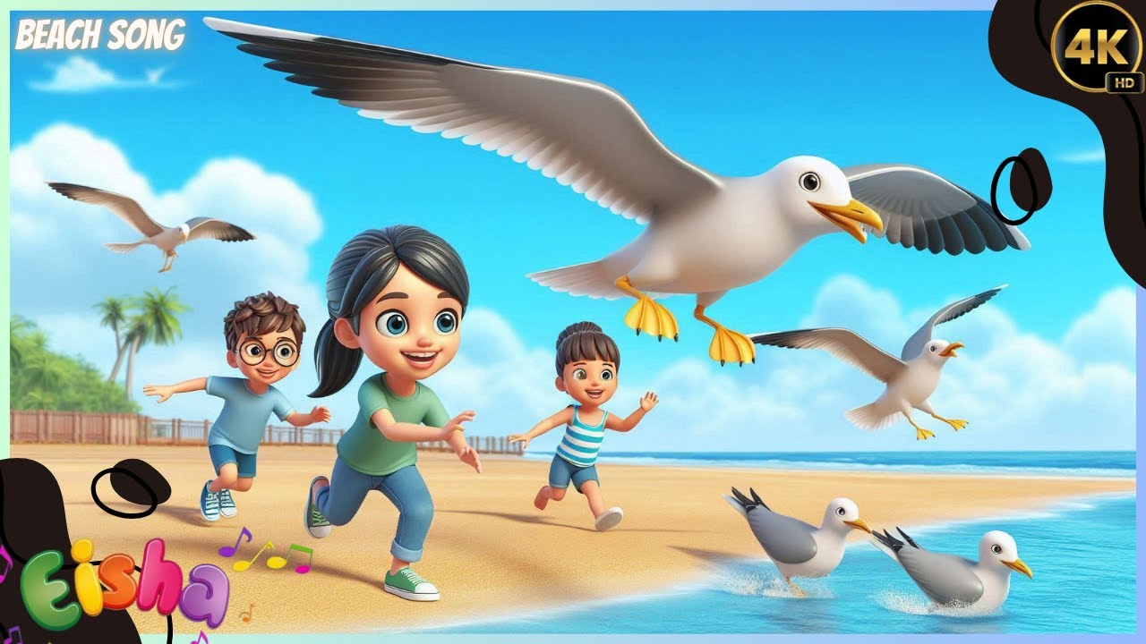 Beach Song For Kids | Eisha KidsSongs - YouTube