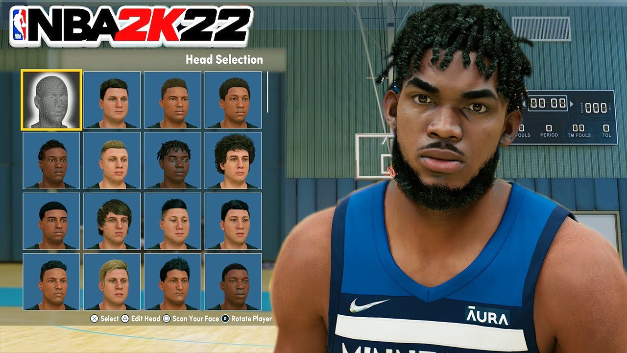 NBA 2k22 Karl Anthony Towns Face Creation! Best Face KAT Face Creation ...