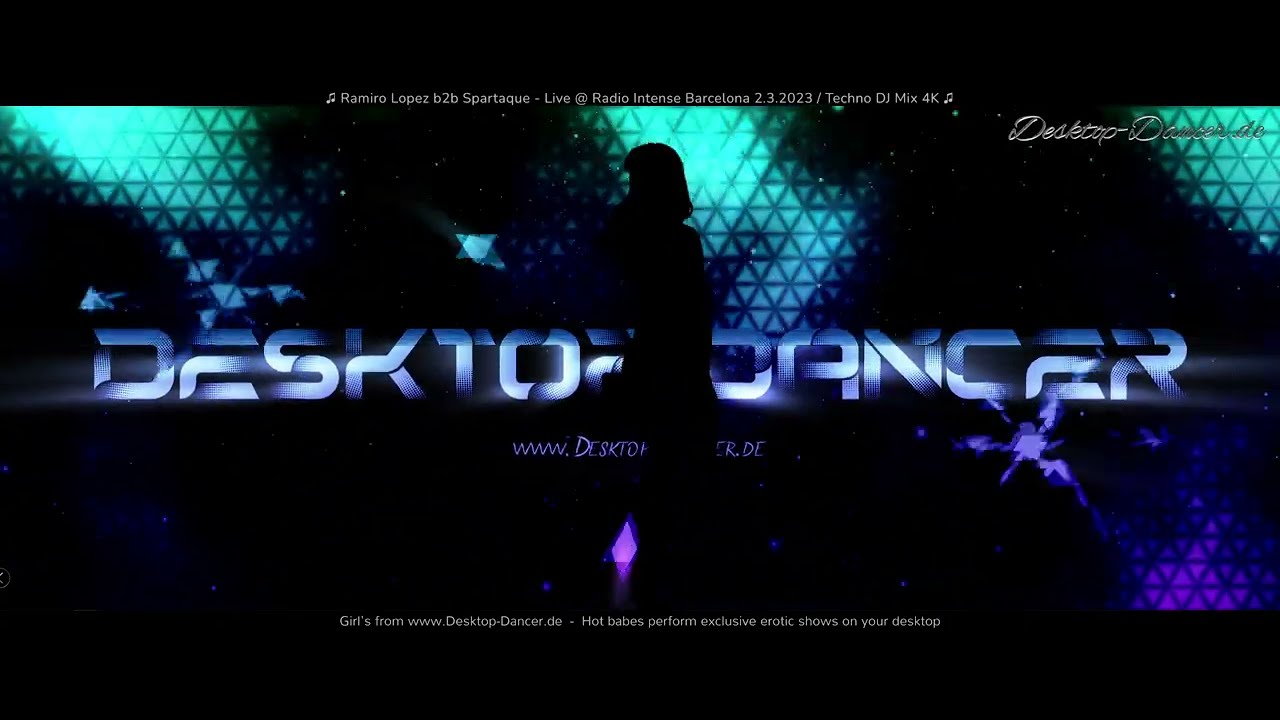 Melodic Techno & Progressive House DJ Mix Desktop Dancer Silhouette ...
