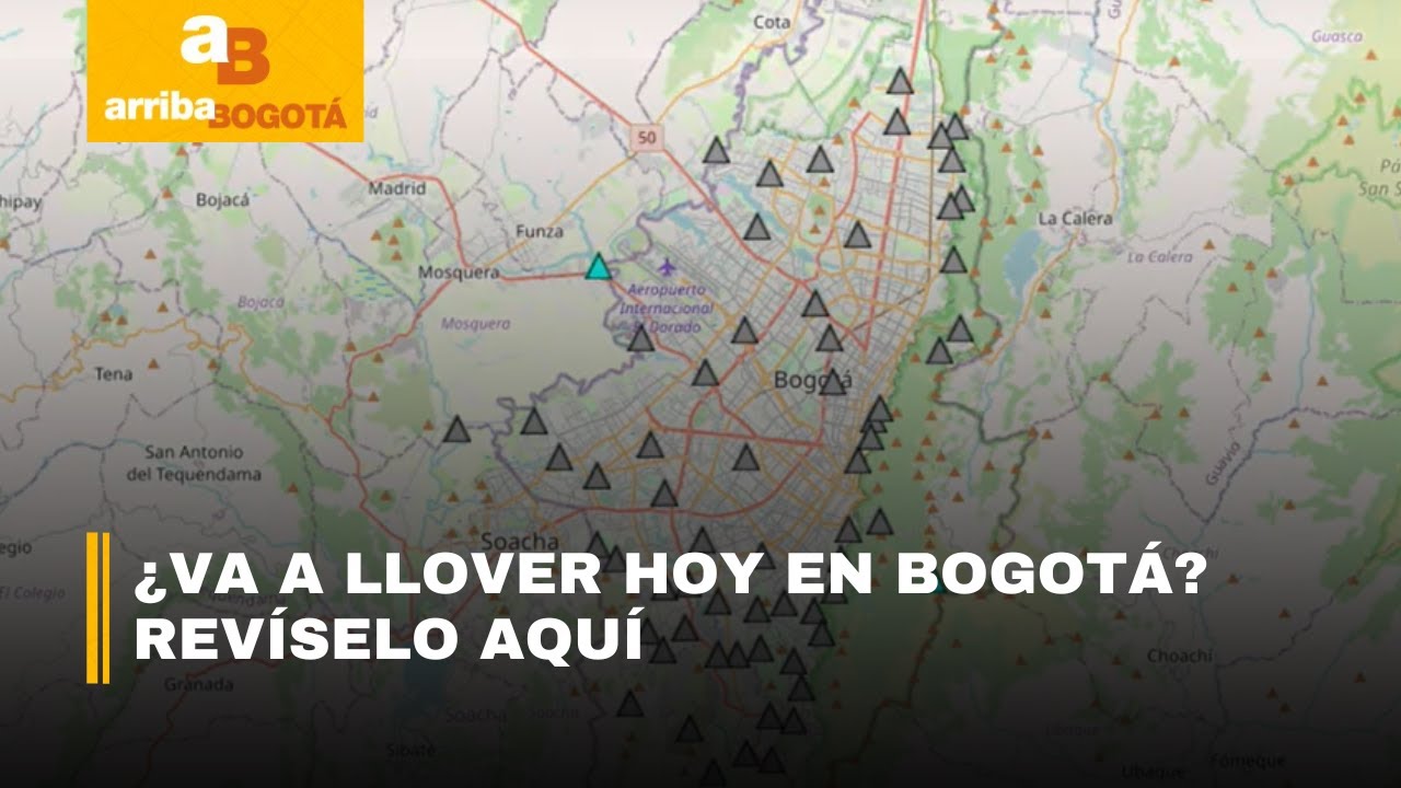 Así puede saber si va a llover en Bogotá con el mapa del IDIGER ...