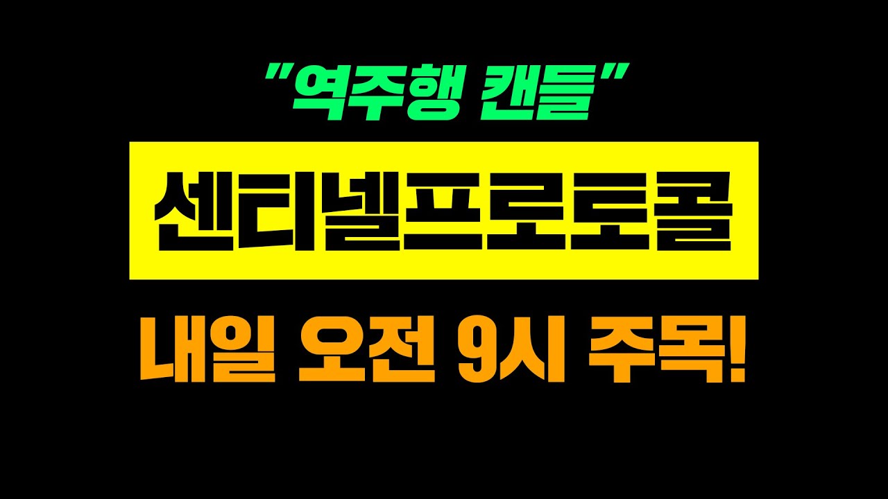 역주행 캔들센티넬프로토콜내일 오전 9시 주목 센티넬프로토콜 센티넬프로토콜코인 센티넬프로토콜전망 센티넬프로토콜호재