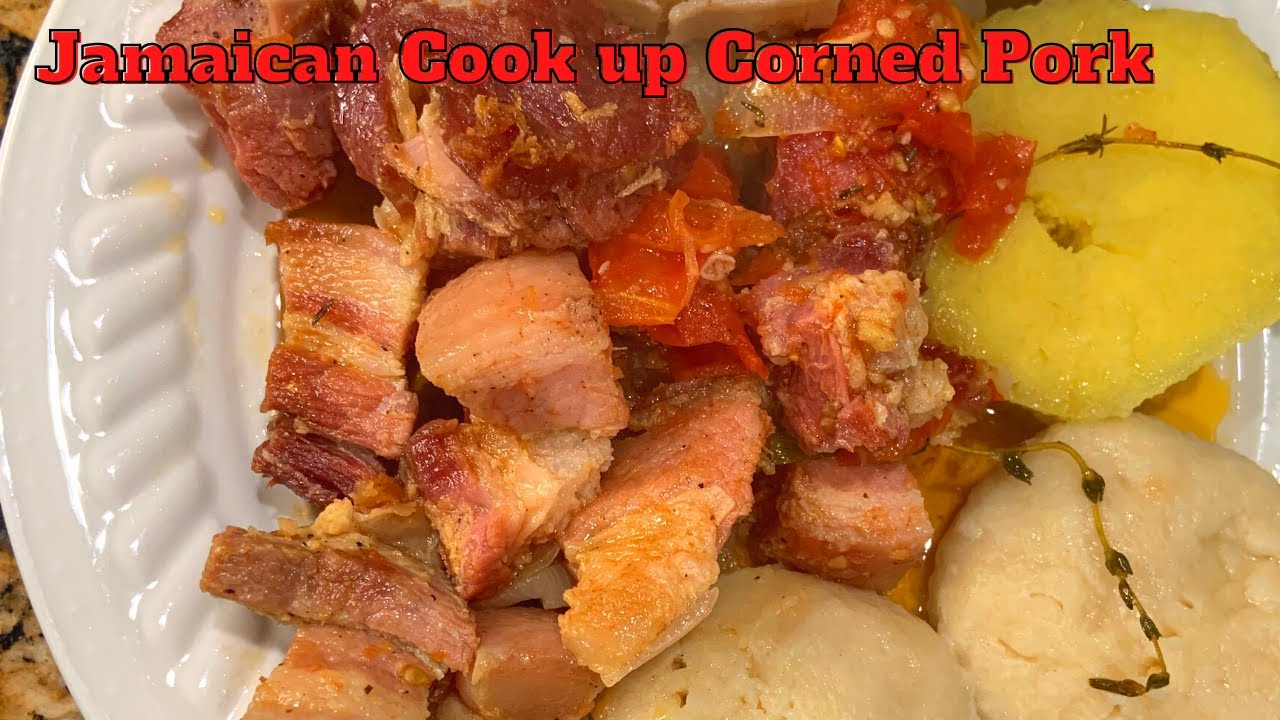 Jamaican Cook up Corned Pork | CookingwithNichole - YouTube