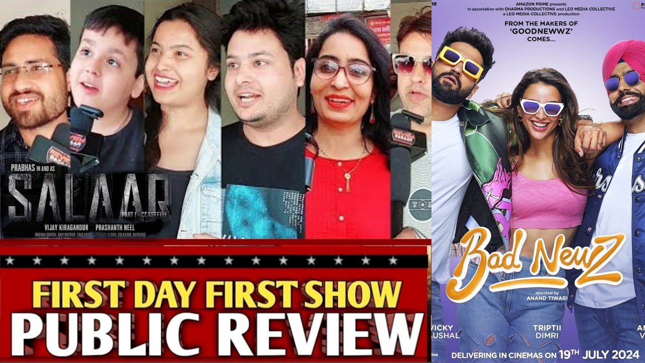 Bad Newz Review, Bad Newz Public Review, Vicky Kaushal,Triptii,ammy ...