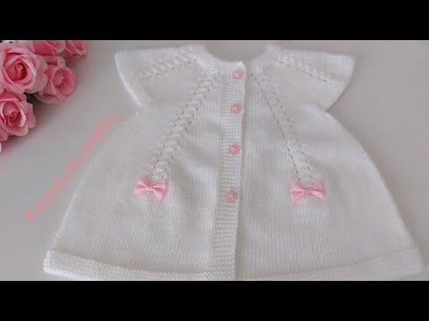SAÇ ÖRGÜLÜ BURGULU KIZ BEBEK YELEĞİ YAPIMI & kolay yelek 🩷👶 #bebekyelekleri #crochet #knittig 