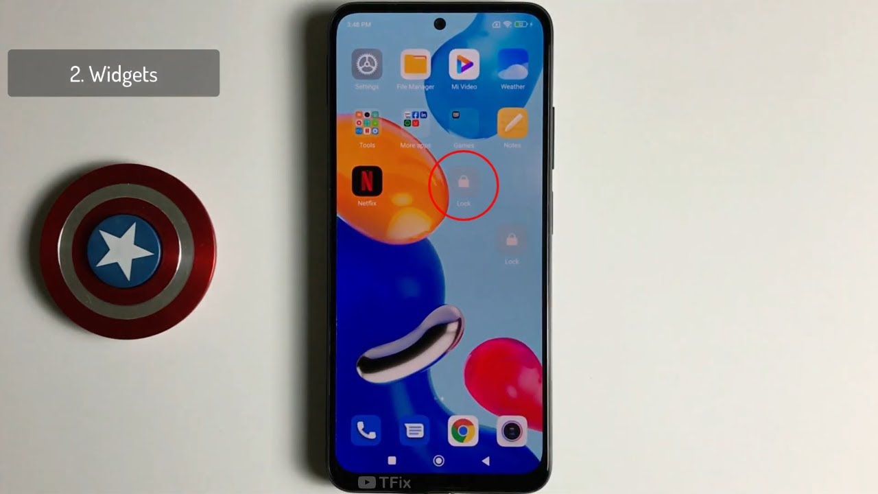 6 ways to lock screen with 1 touch Xiaomi Redmi Note 11 Android 11 MIUI ...