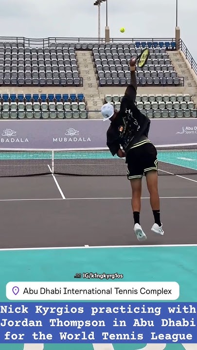 Two practice points from Nick Kyrgios in Abu Dhabi with Jordan Thompson at the World #tennis ...