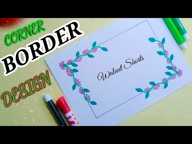 Simple Corner Designs For Pages