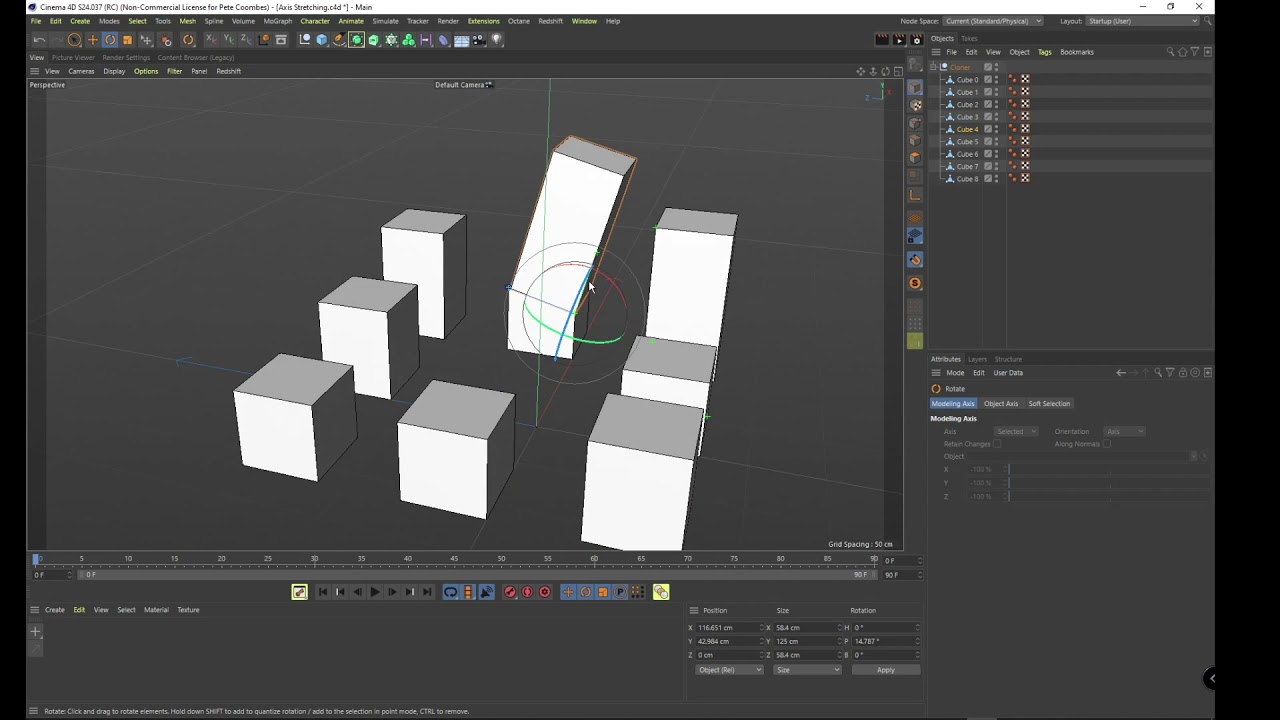 Cinema 4D Axis Control - YouTube