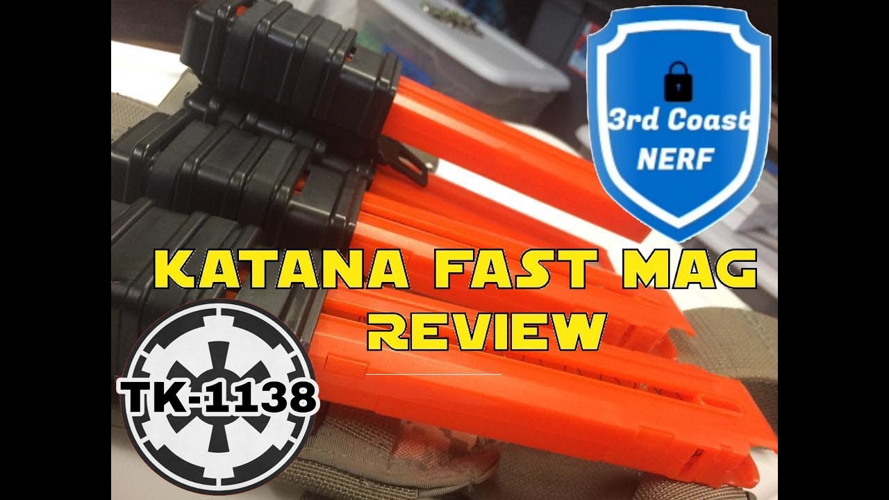 No. 28 3rd Coast Nerf Katana Fast Mag Holder - YouTube