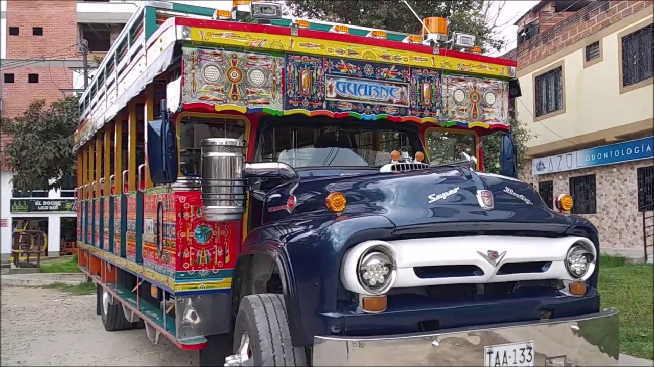 A Ride On A Chiva Bus From Rionegro To Guarne, Colombia - YouTube