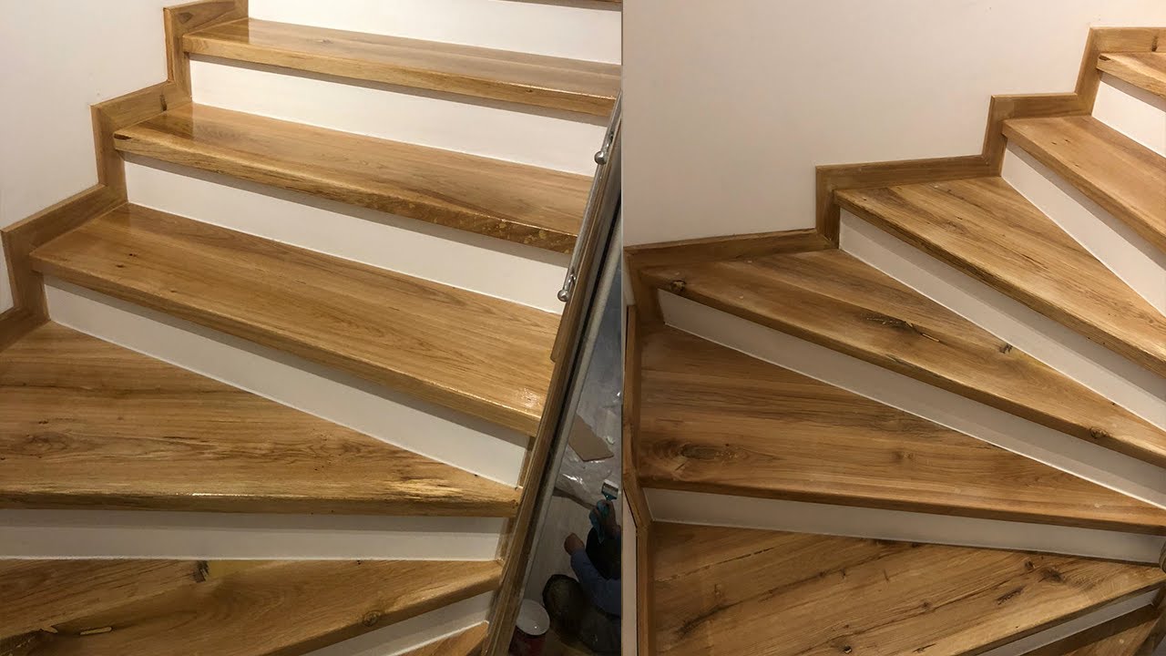 Scara interioara pe colt - Model si Culoarea parchetului | www ...