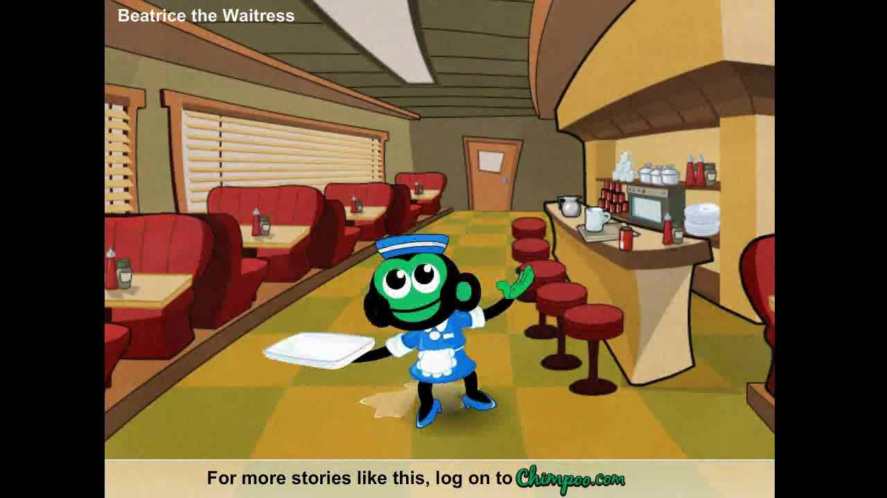Chimpoo.com : Beatrice The Waitress - YouTube