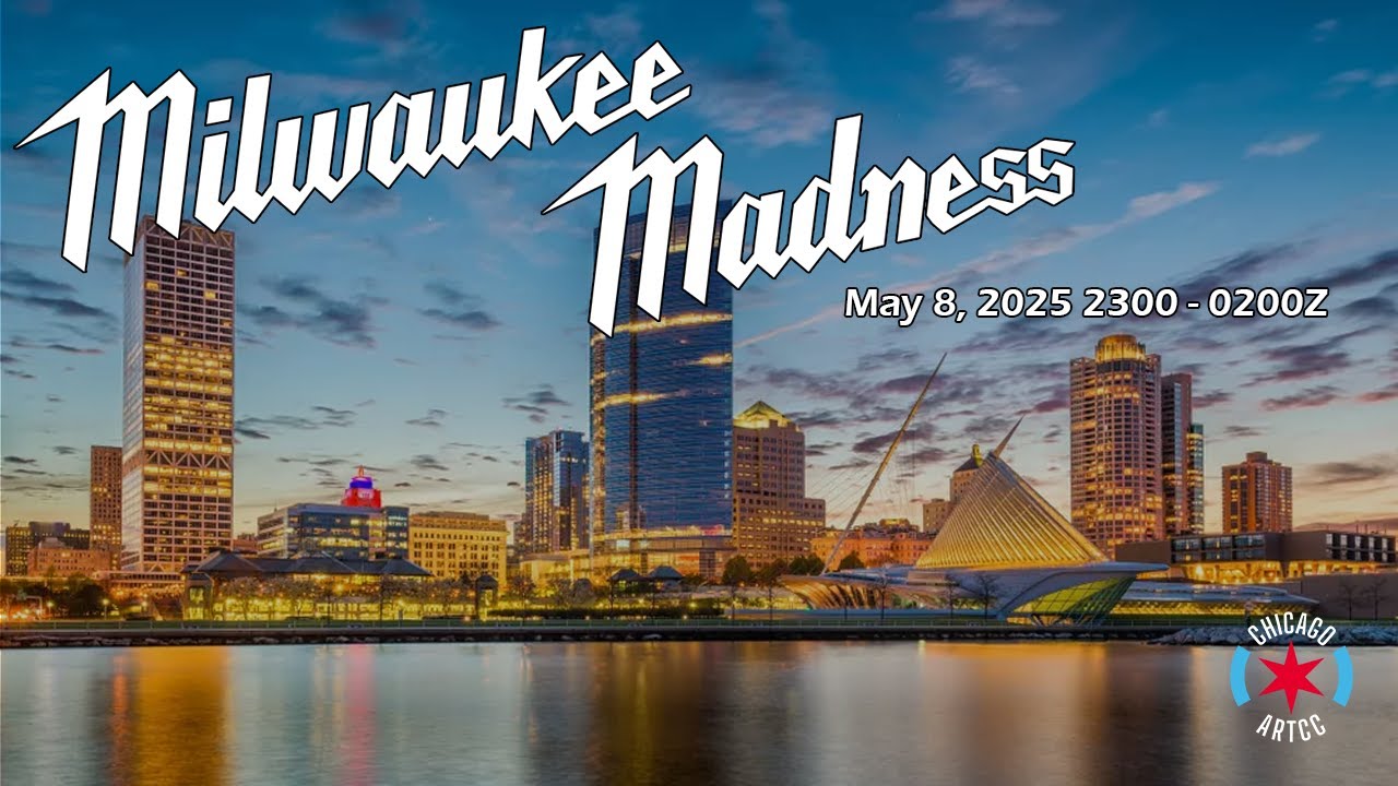 VATSIMATC Timelapse: Milwaukee Madness as Madison Approach - YouTube