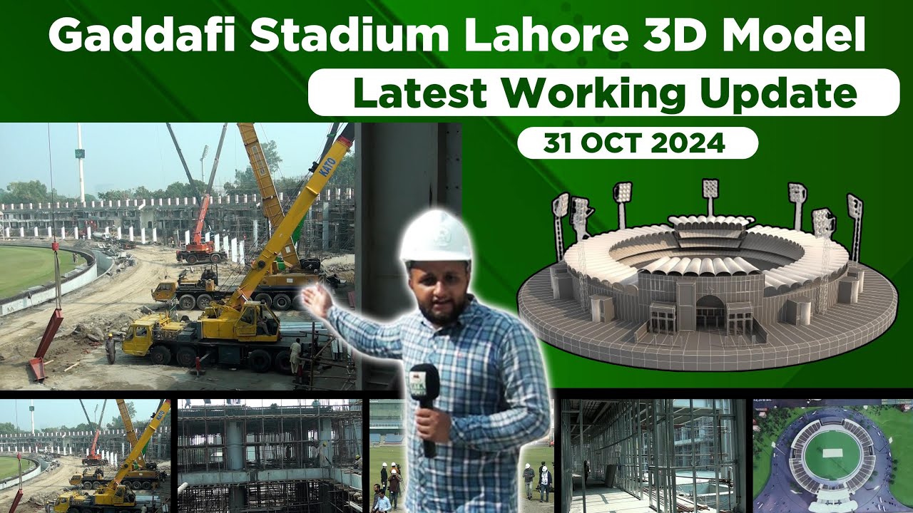 Qazafi Stadium Construction Inside Update| Main Building Exclusive View ...