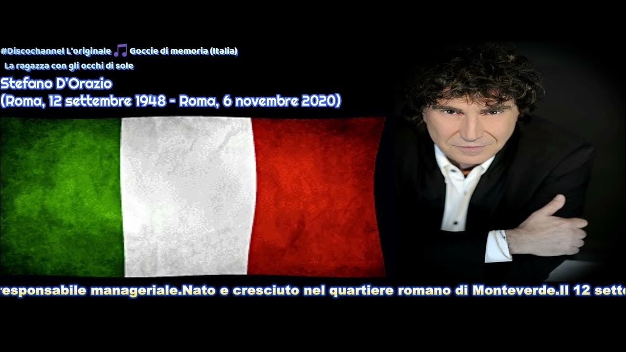 Stefano D'Orazio - (Pooh) - La ragazza con gli occhi di sole - YouTube