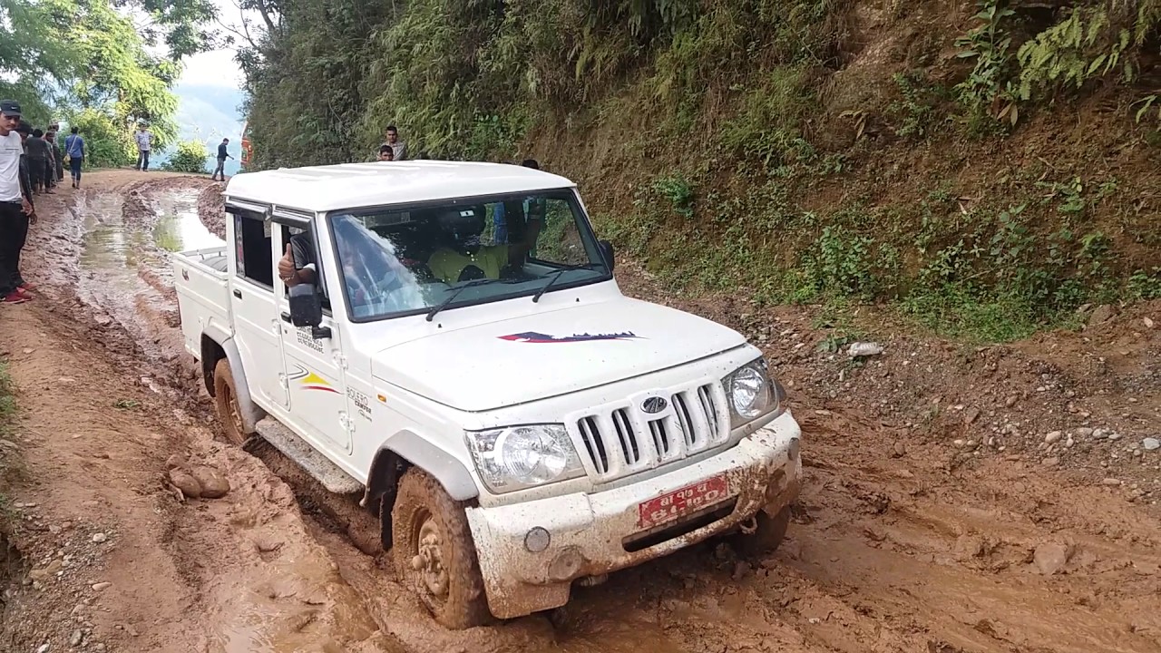Off road Drive In Mountain Of Nepal. Careful and skilled Nepali Driver ...