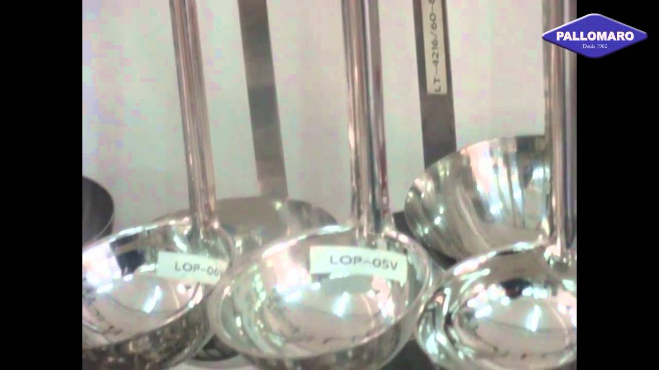 Cucharones en acero inoxidable Chef Supplies - Pallomaro - YouTube