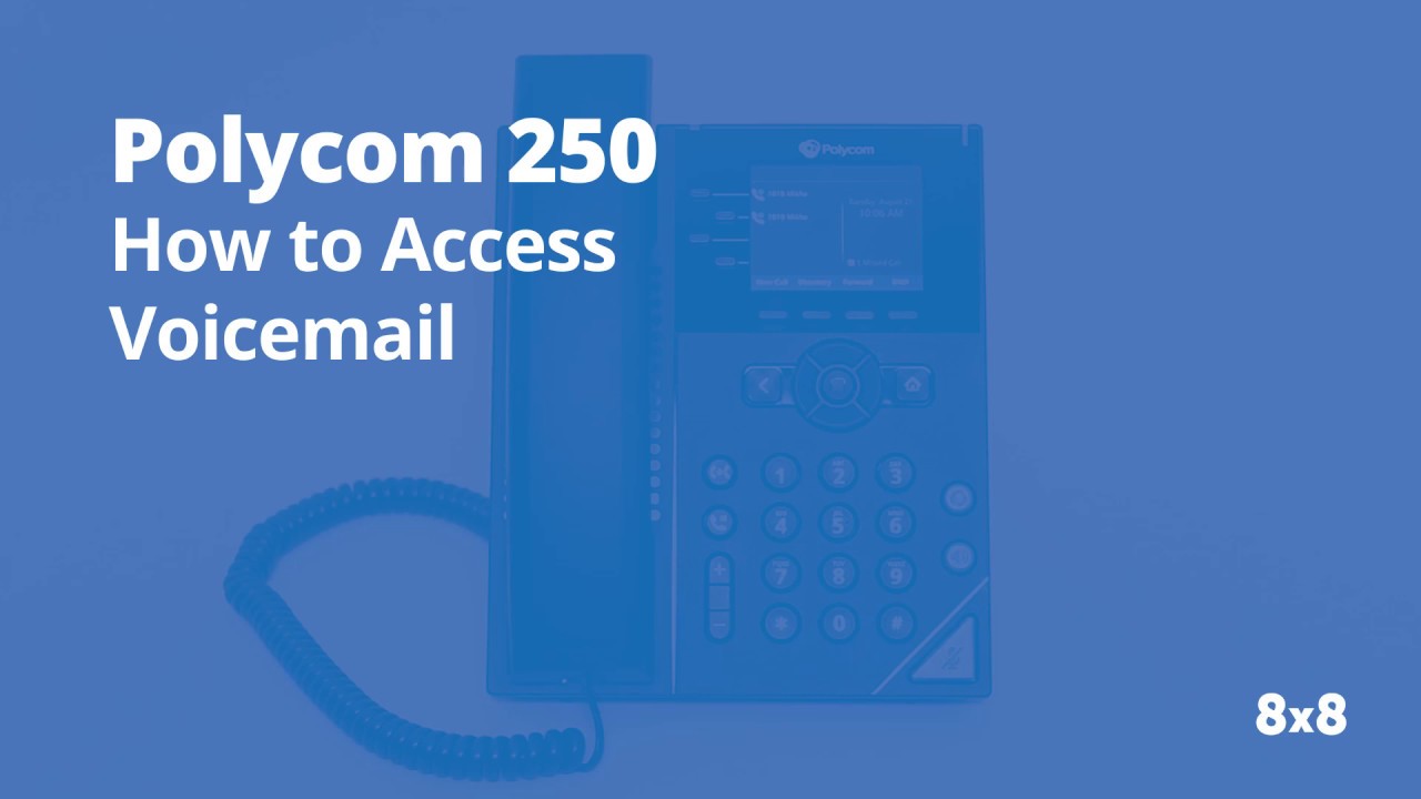 Polycom 250 How to Access Voicemail - YouTube