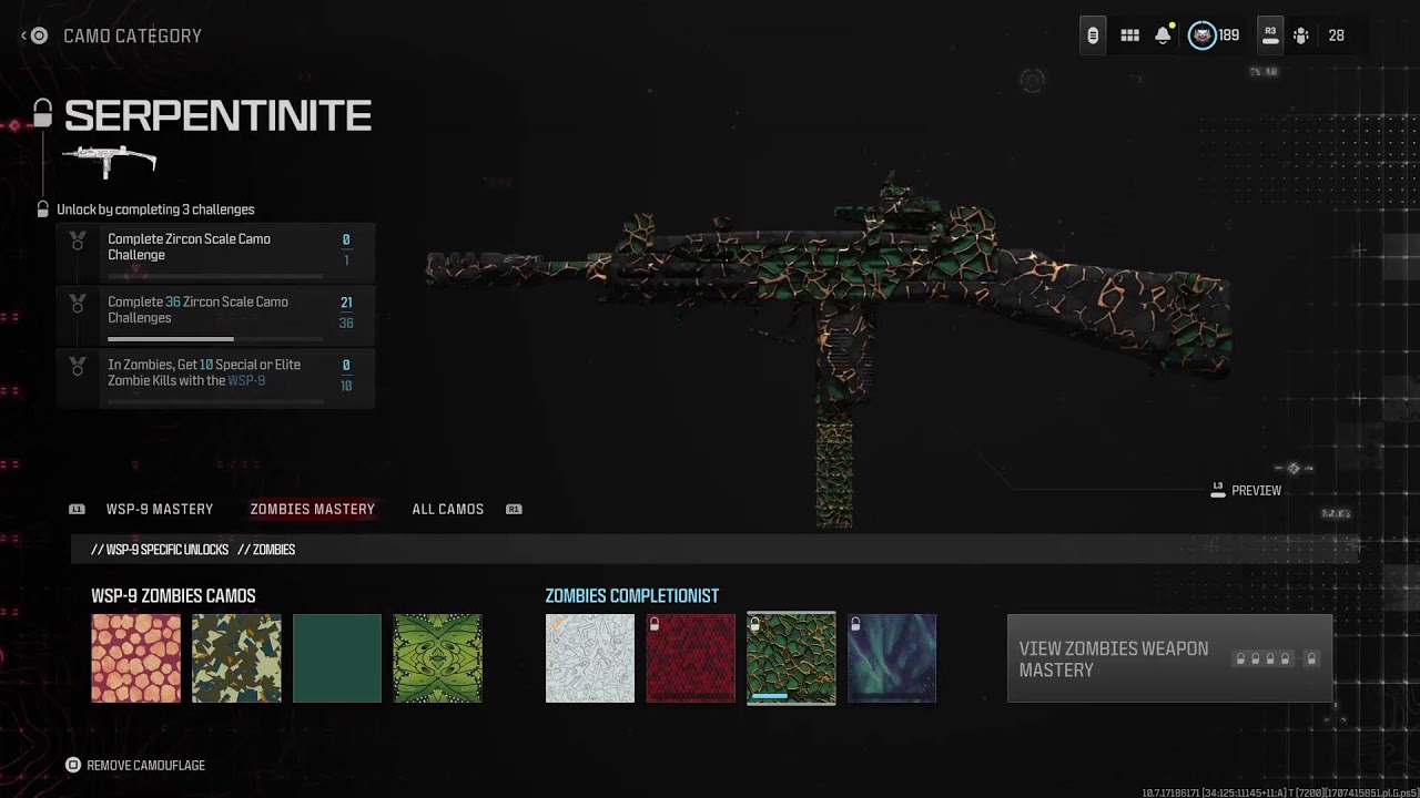 Call of Duty MWZ camo grind part 19 - YouTube