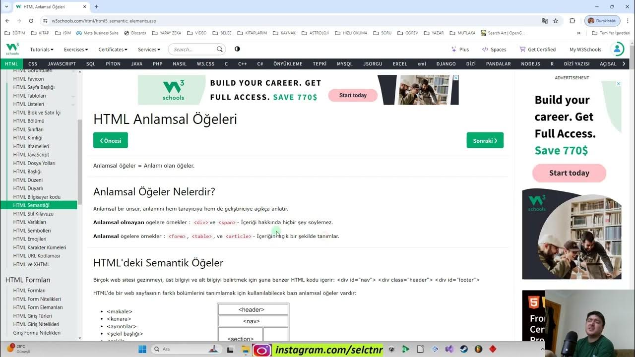 Html EĞİtİm Setİ BÖlÜm 22 Youtube