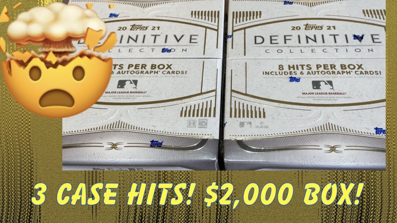 😳THREE CASE HITS IN TWO BOXES! 2021 TOPPS DEFINITIVE OPENING! (Saturday ...