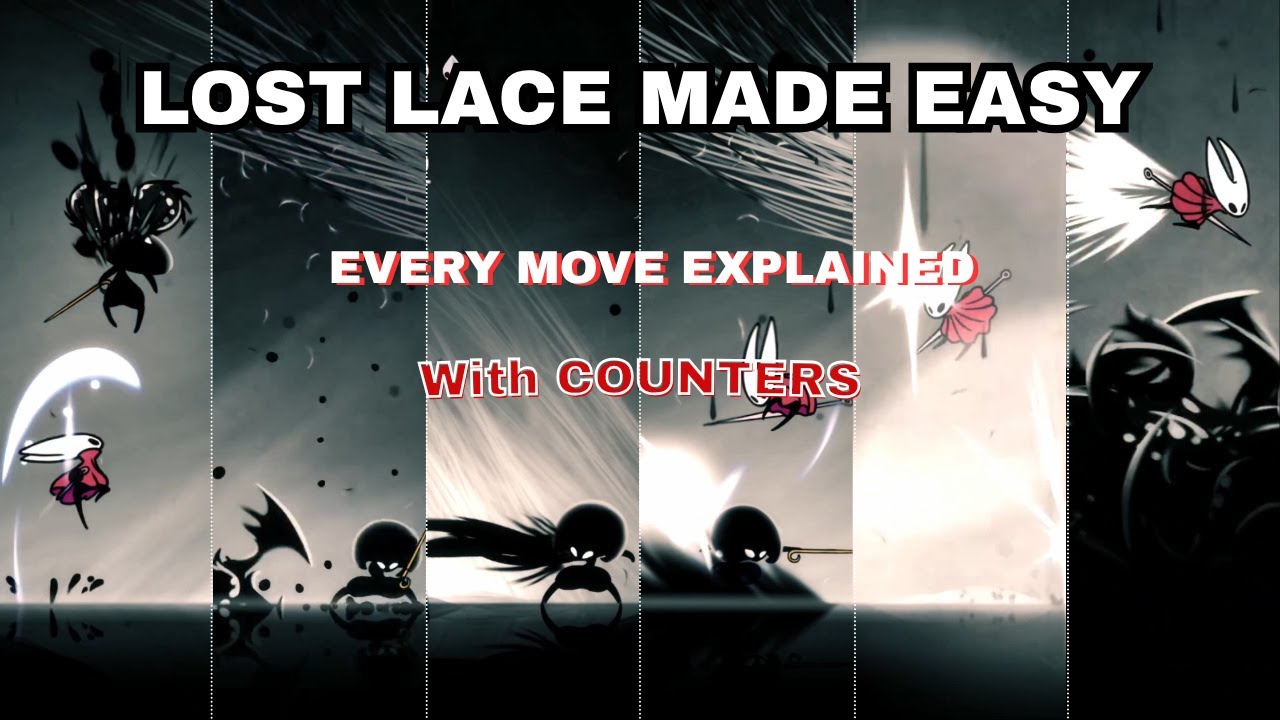 How to beat Lost Lace EASILY in Hollow Knight Sillksong /EVERY attack ...