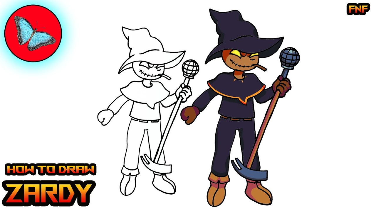 How To Draw Friday Night Funkin Characters - Zardy - YouTube