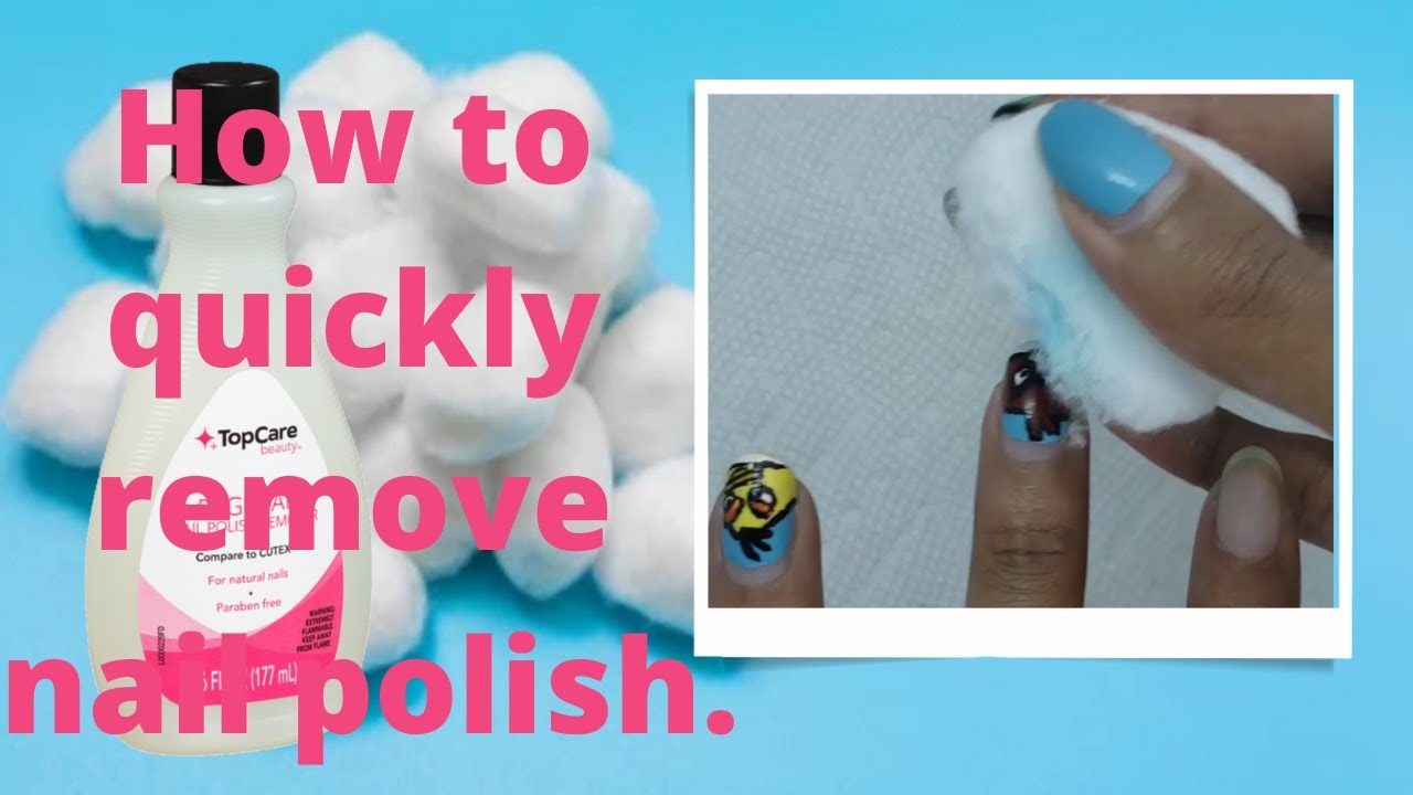 How to Quickly Remove Nail Polish. - YouTube