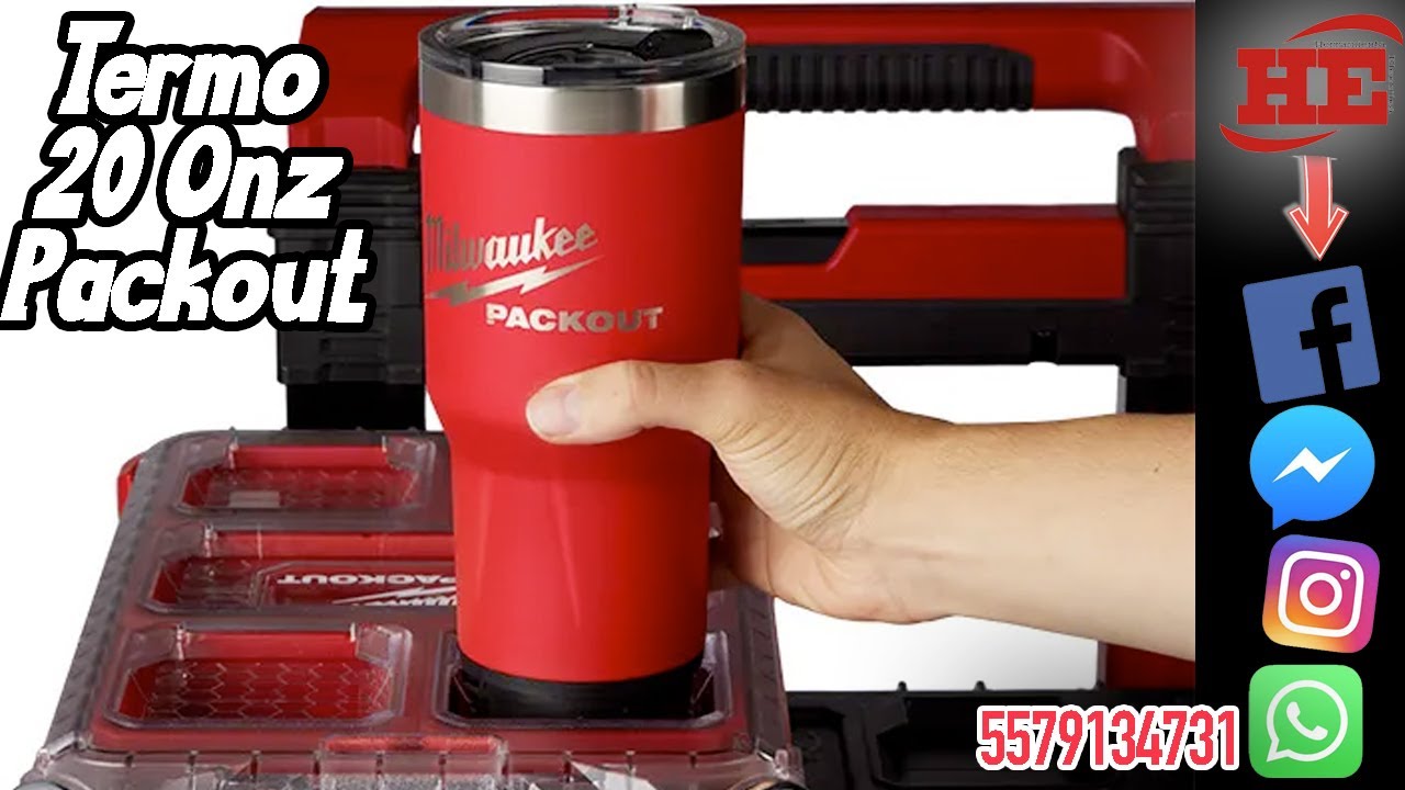 Termo 20 Onz Packout MilwaukeeTools - YouTube
