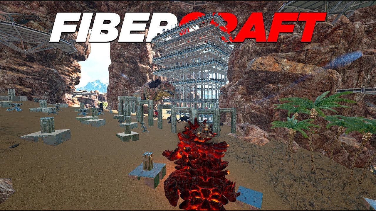 ASI RAIDEA una TRIBU en un FIBERCRAFT - ARK PVP - YouTube