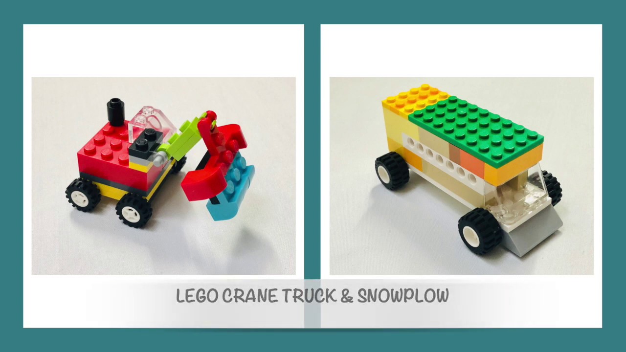 LEGO Crane & Snowplow Building Instructions for Kids | LEGO Classic ...