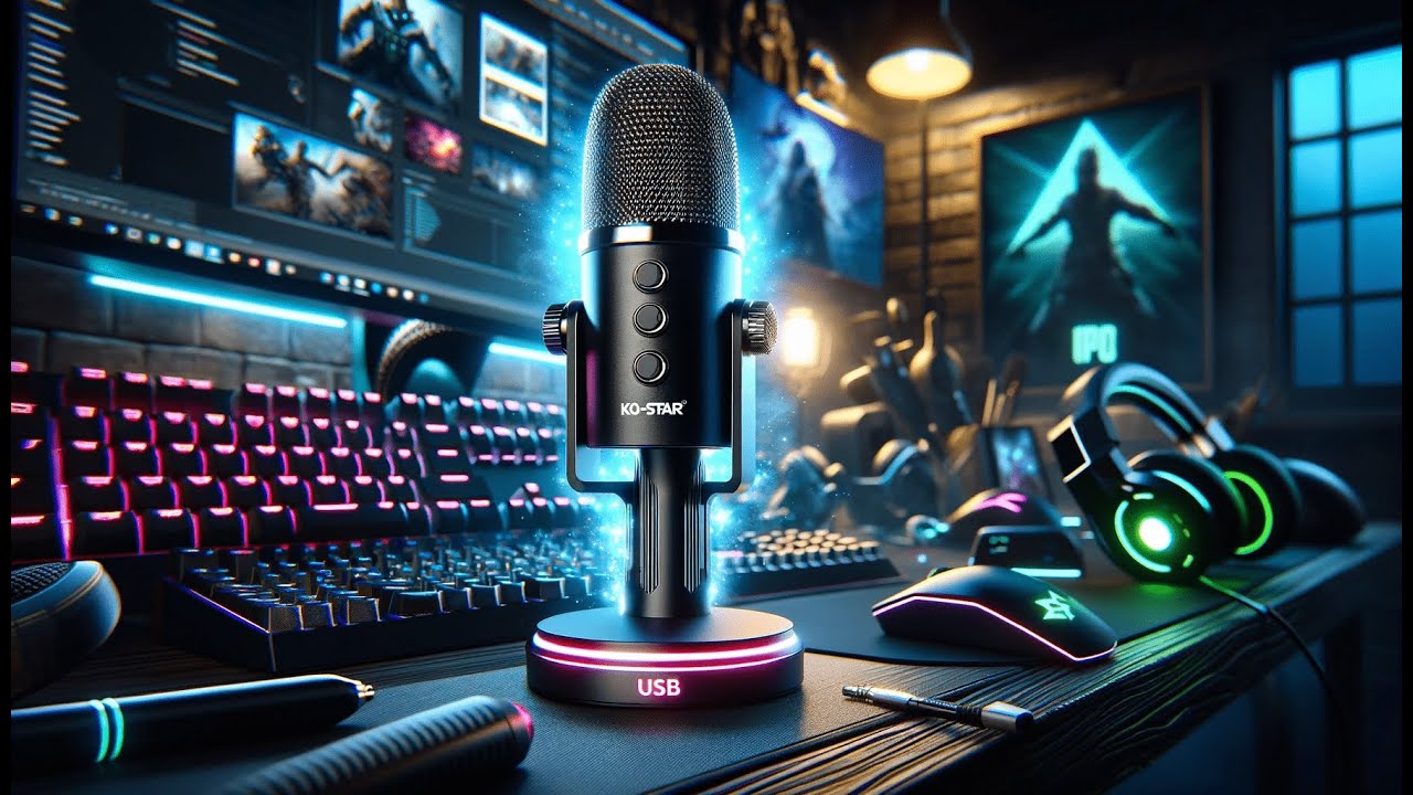 🎤 KO-STAR USB Microphone for PC | Computer Gaming Mic Review 🎤 - YouTube