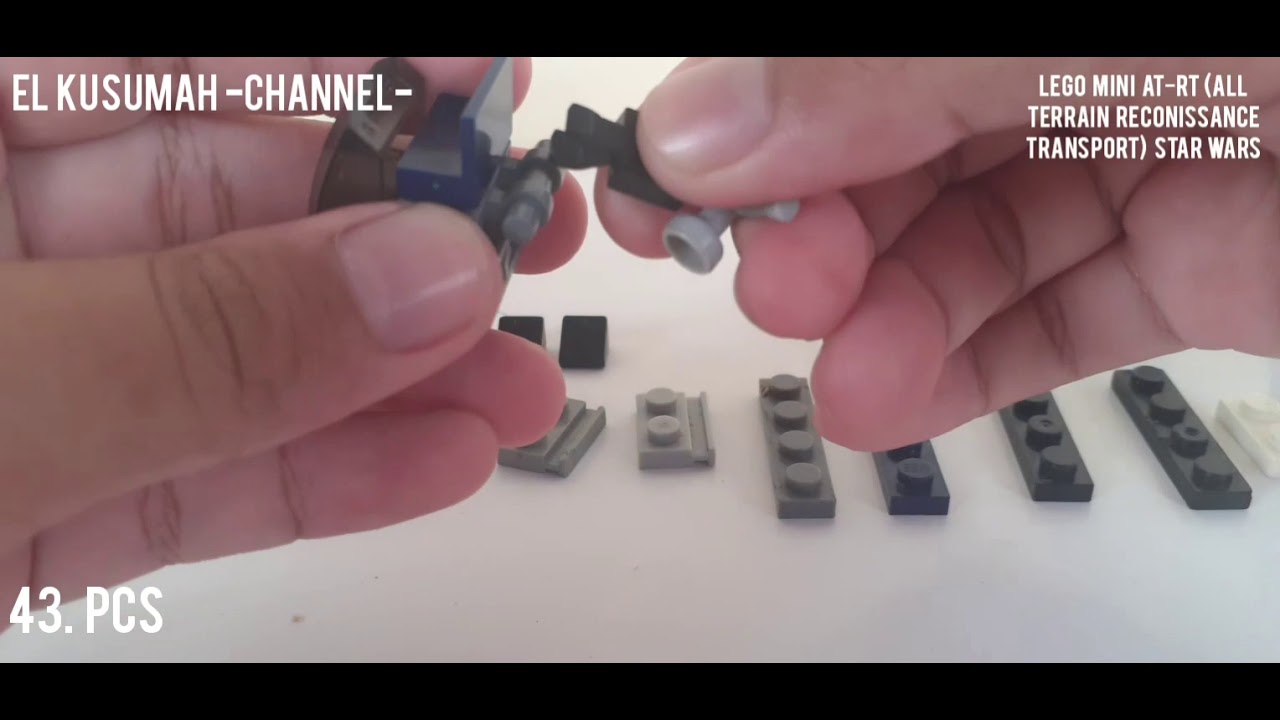 Tutorial Cara membuat Lego Star Wars mini AT-RT ||How to custome Lego ...