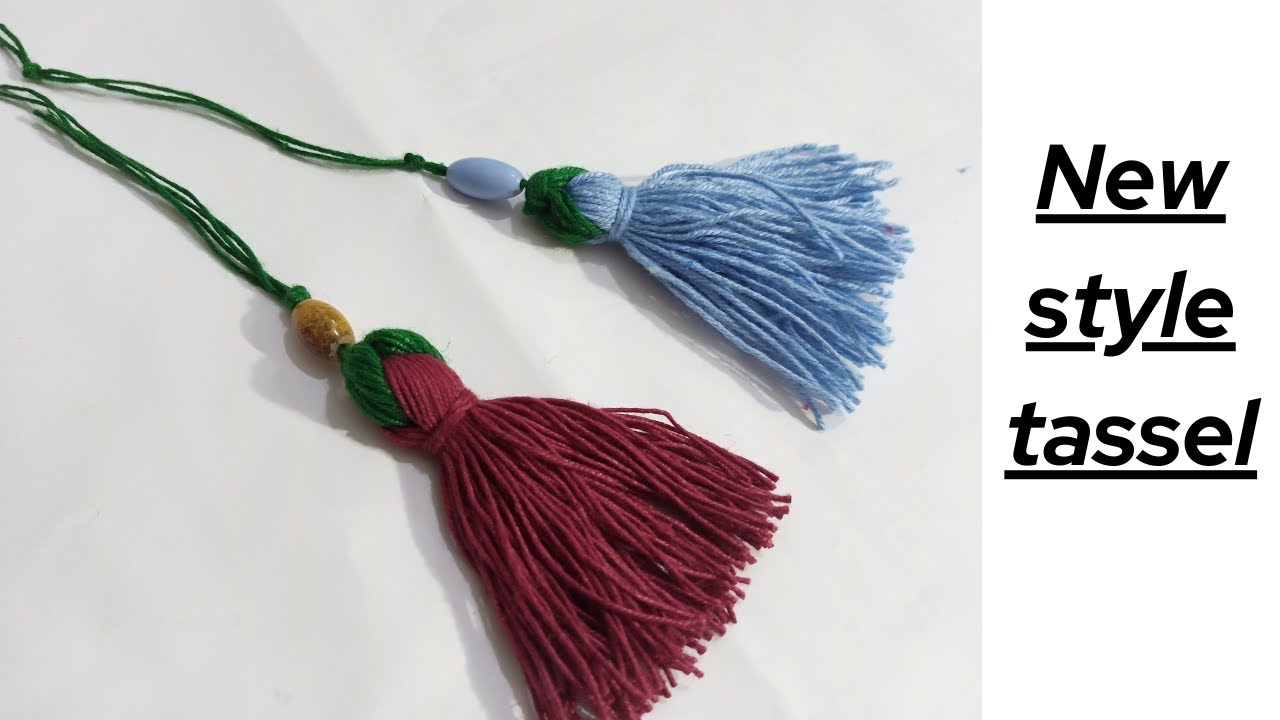 New Style Tassel/Diy tassel/How to make new easy tassel. - YouTube