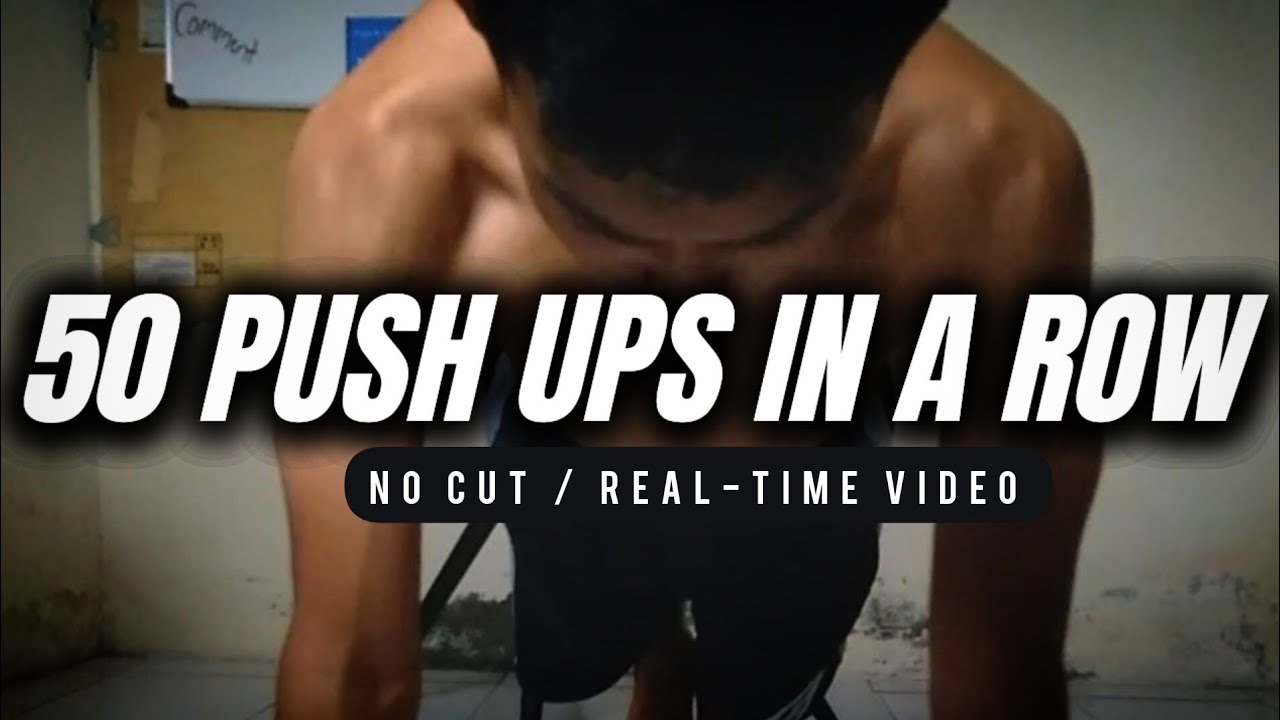 50 pushups in a row - YouTube