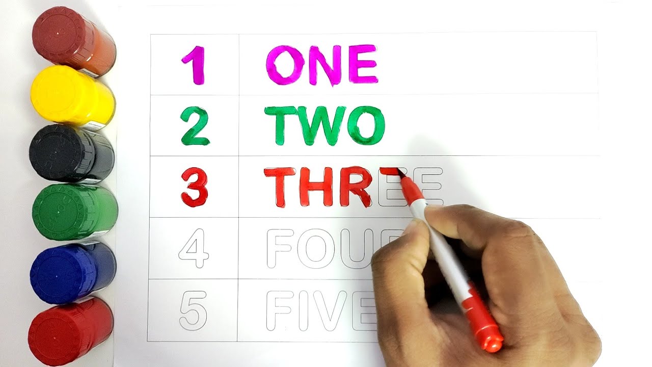 Counting 1 to 5 | Counting Numbers for Kids | 12345 Numbers | 12345 ...