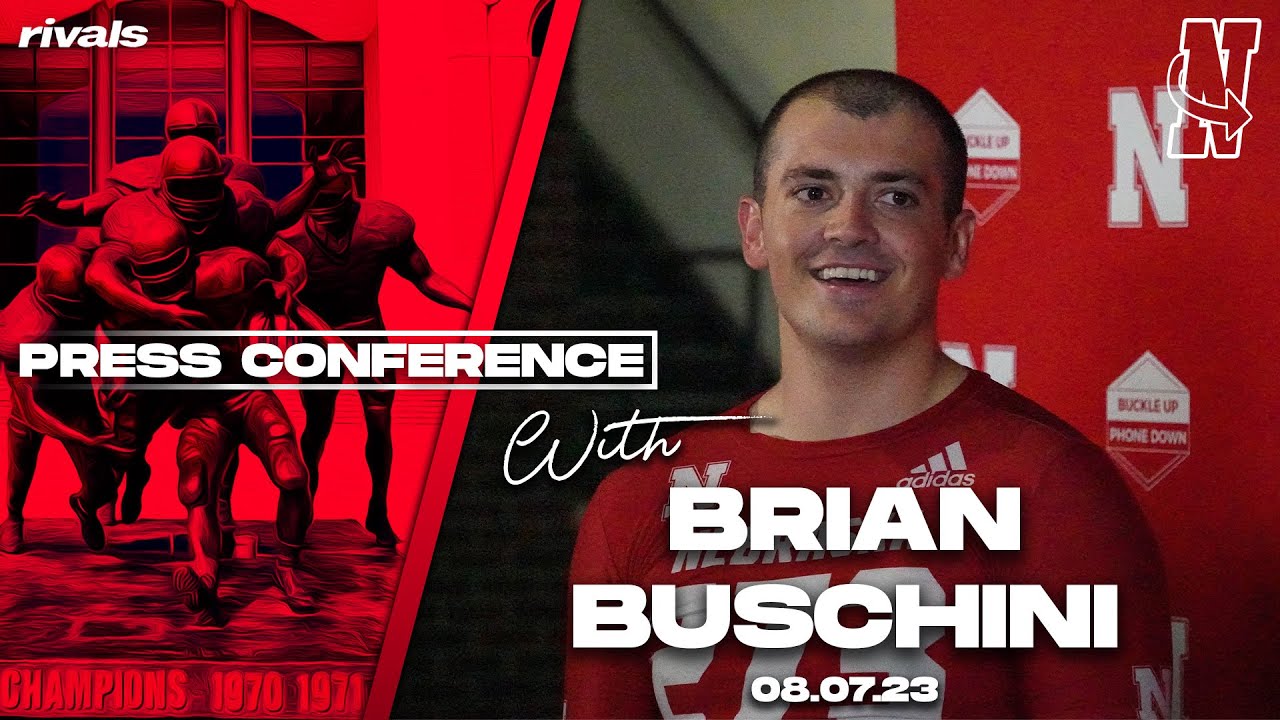 Nebraska Football: Brian Buschini fall camp press conference (August 7 ...
