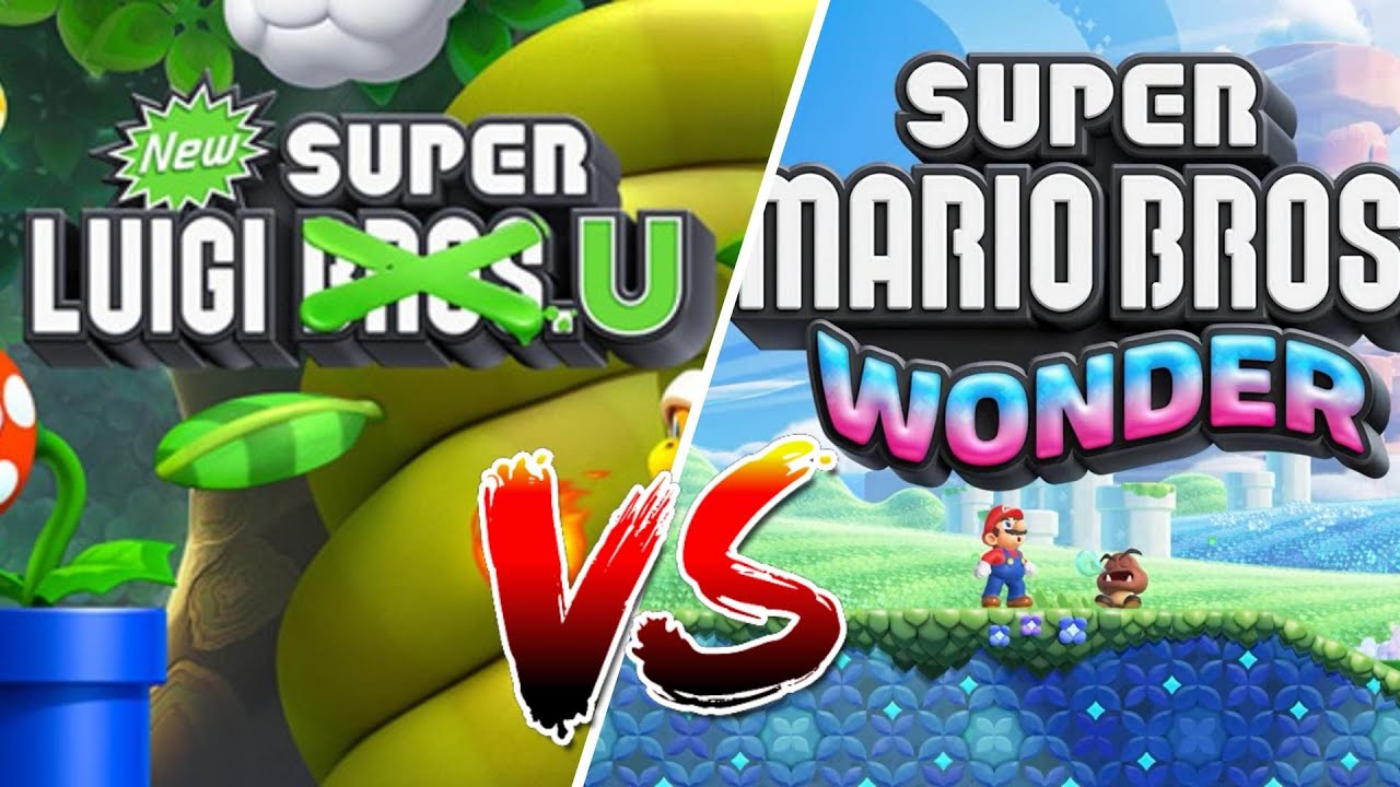 New Super Luigi U VS Super Mario Bros Wonder - YouTube