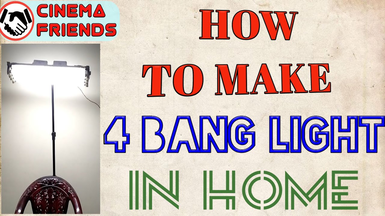 How to make 4 bang light in home - YouTube