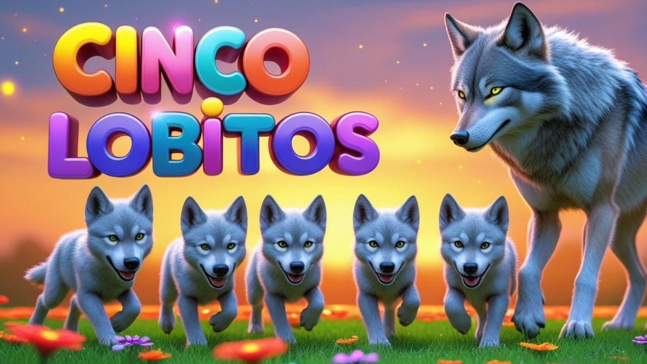 Cinco Lobitos Tiene la Loba - Canción Infantil Animada | Canta y ...