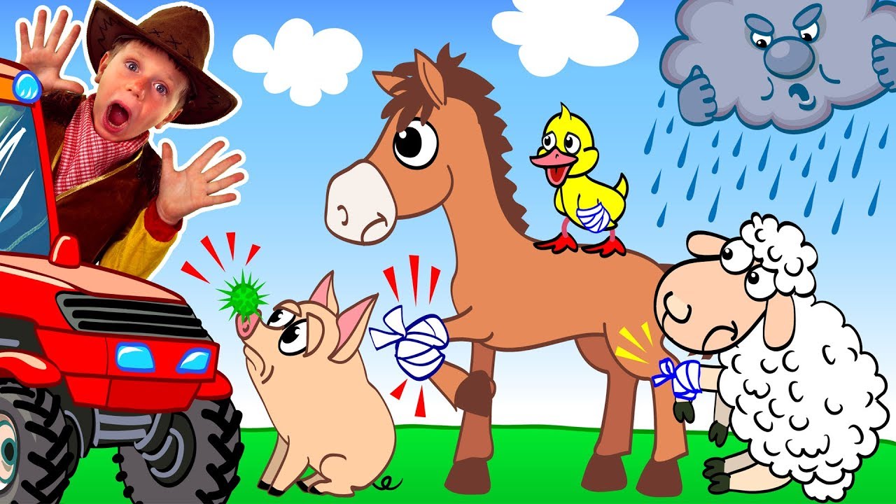 The Boo Boo Animals Song 4 | Nursery Rhyme by Be Be Kids - YouTube