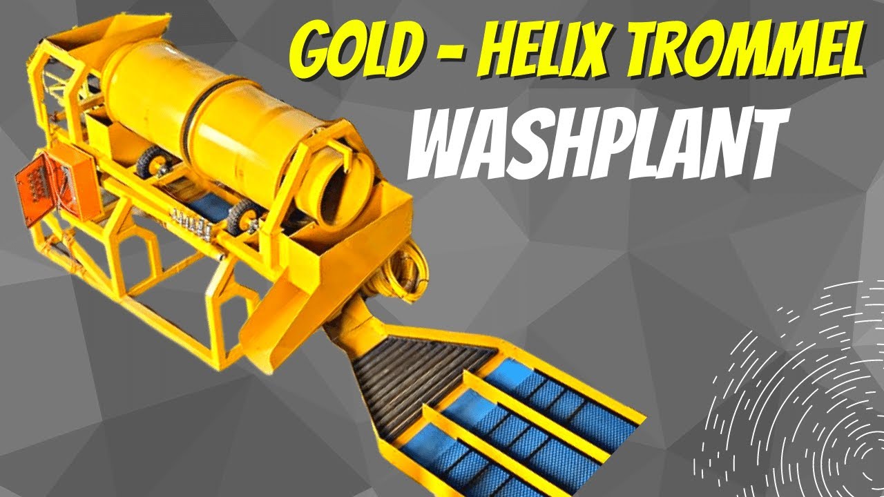 Gold Trommel - Reverse Helix Washplant - YouTube