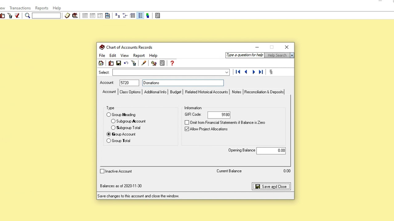Sage 50: Setting up Income Statement Accounts - YouTube