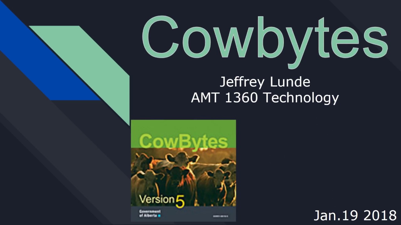 Cowbytes Jeffrey Lunde - YouTube