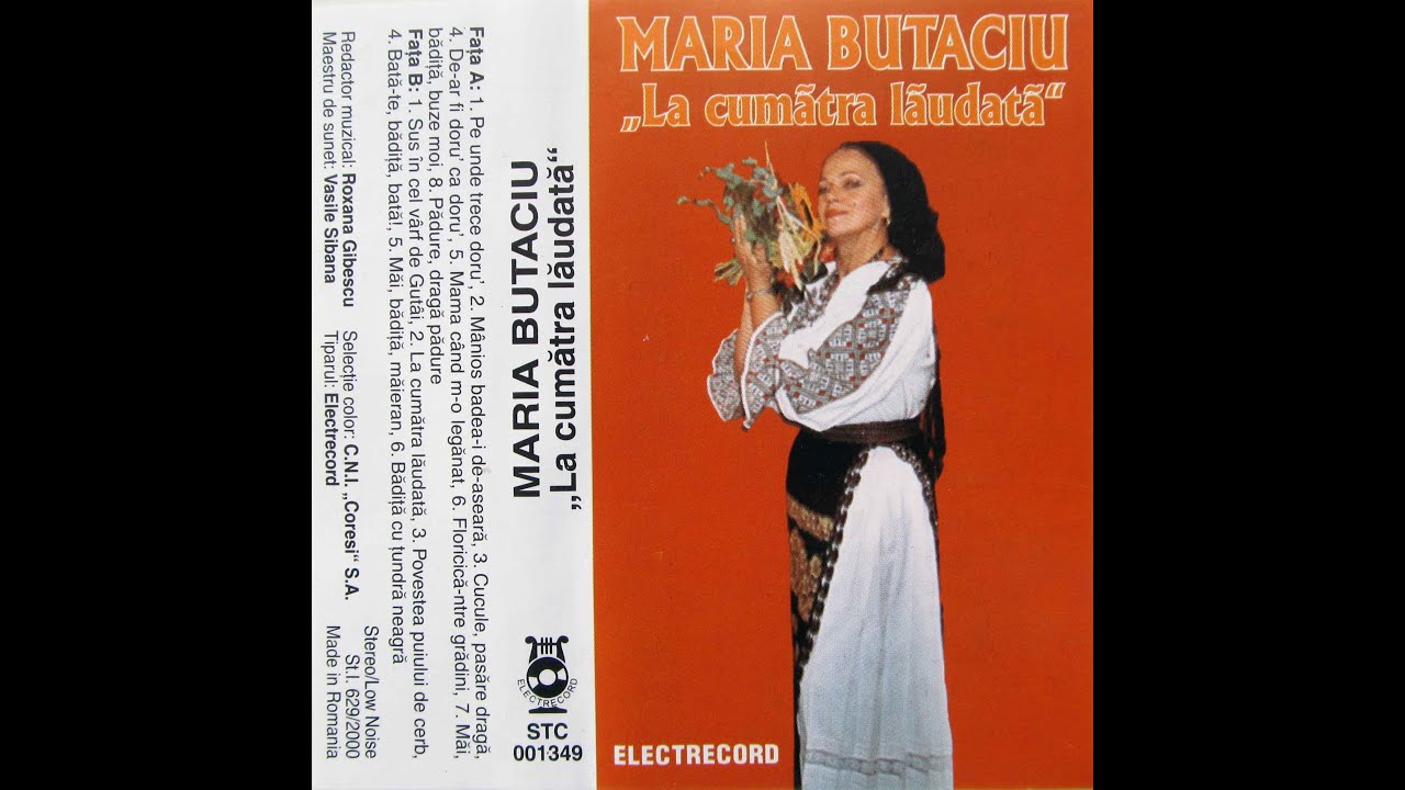 Maria Butaciu La cumatra laudata - YouTube
