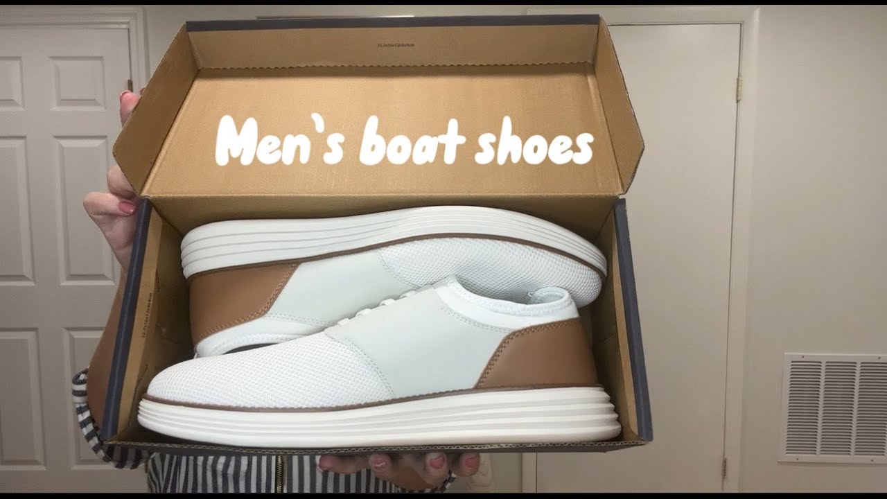 Vacation mode activated with these slip on Mens boat shoes - YouTube